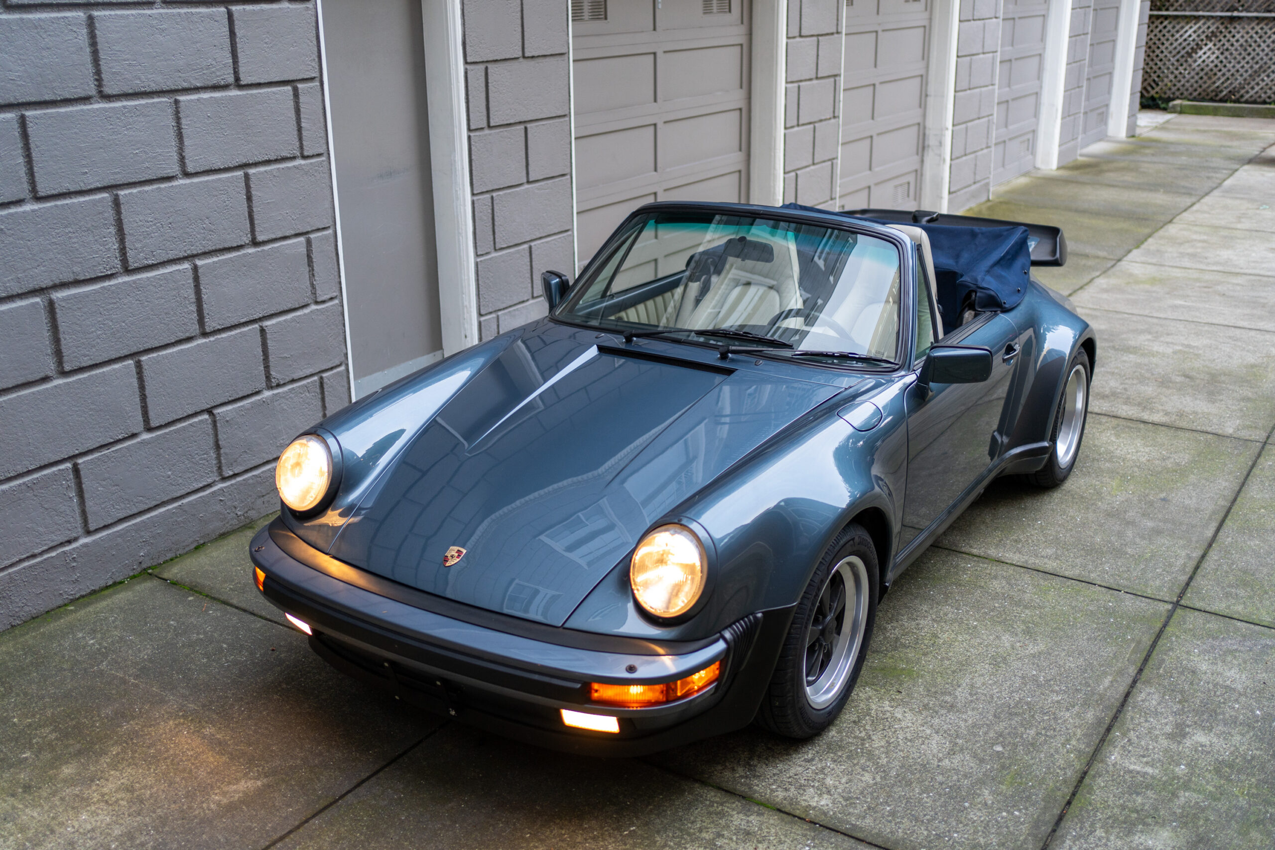1988 Porsche 911 Turbo Cabriolet Venetian Blue Metallic